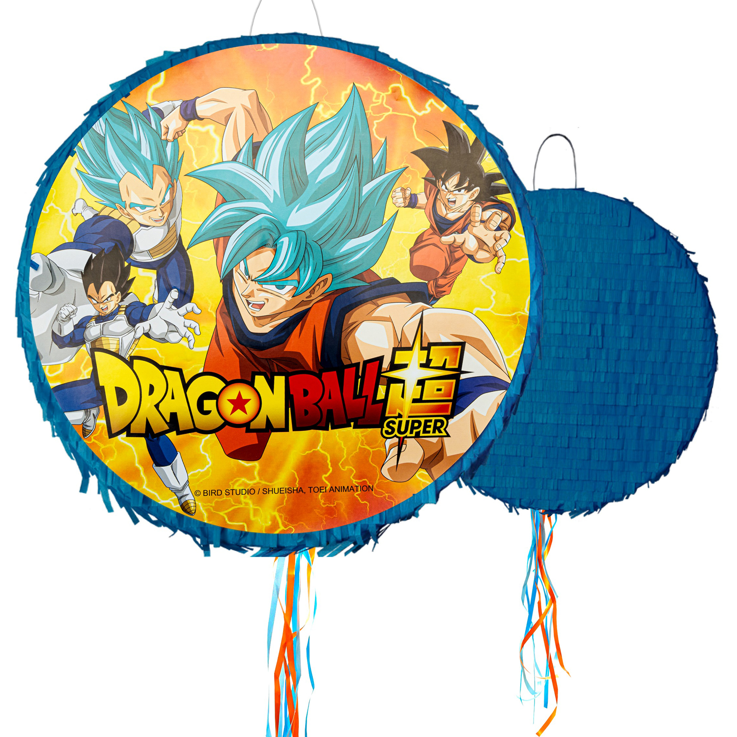 Dragon Ball Pinata rund 40 cm blau Manga Party-Deko für Kinder